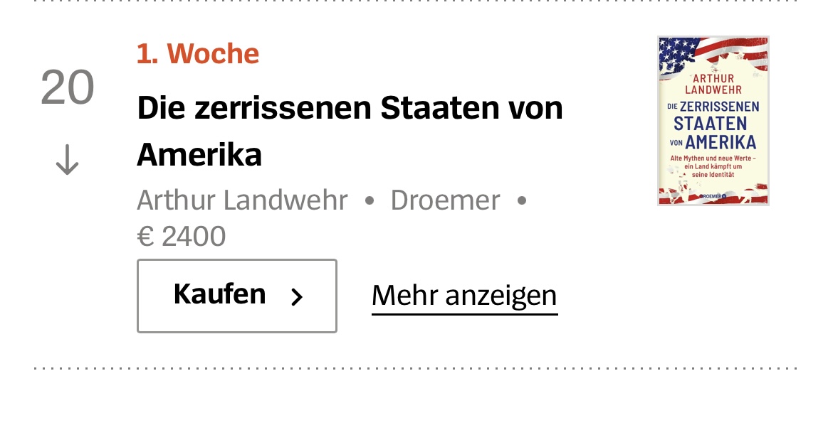 Arthur Landwehr – Der andere Blick auf Amerika